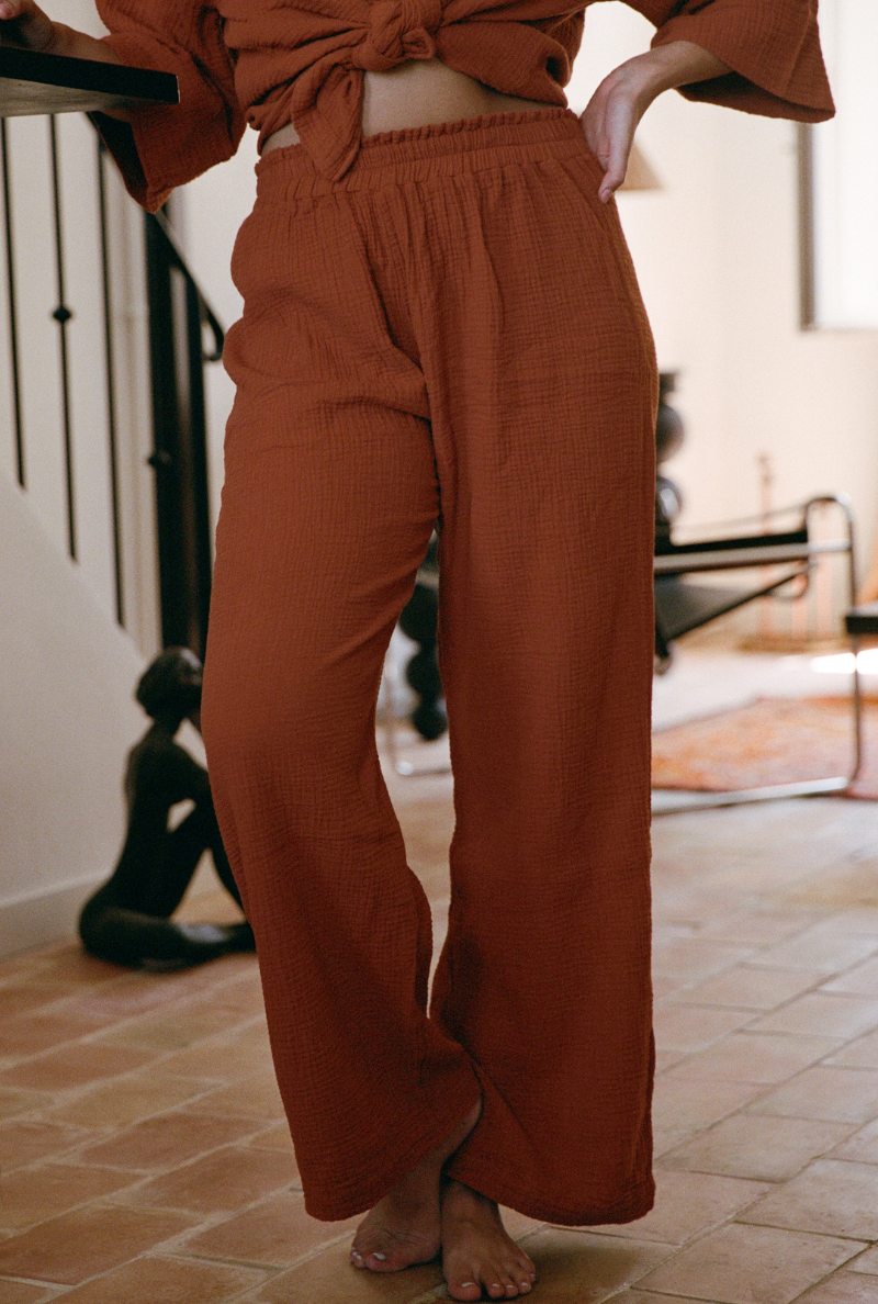 Mimosa Pants - Terracotta - Nenes - Nénés Paris