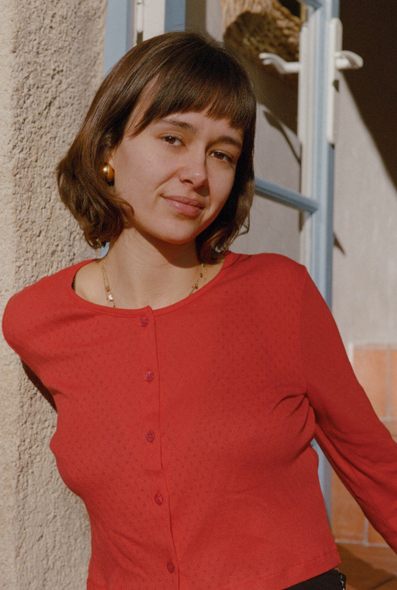 Cardigan Intemporel Rouge - Nénés - Vestiaire Responsable - Nénés Paris