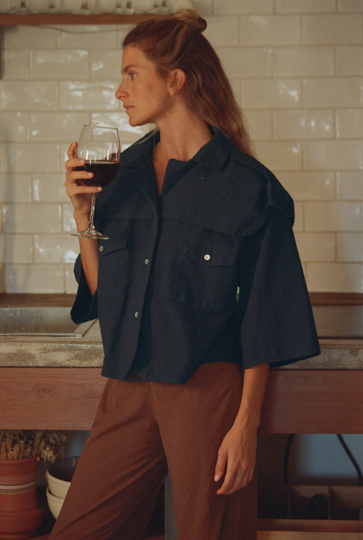 Celeste Blouse - Navy Blue - Nénés - Nénés Paris